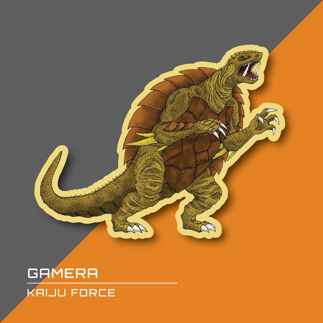 Gamera - Gamera Series Vinyl Sticker - Etsy