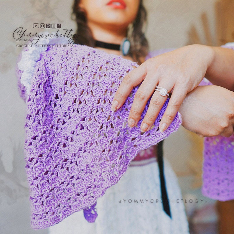 CROCHET PATTERN: Ysabell Granny Squares Flare-sleeves Dress - Etsy