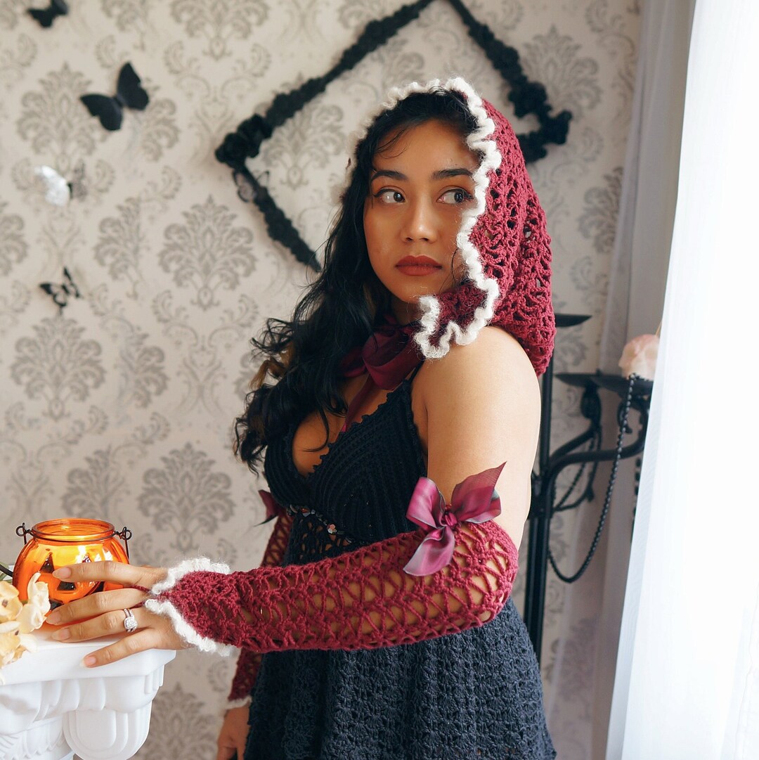 CROCHET PDF "amarie Romantic Lace Hood Set" PATTERN. - Etsy