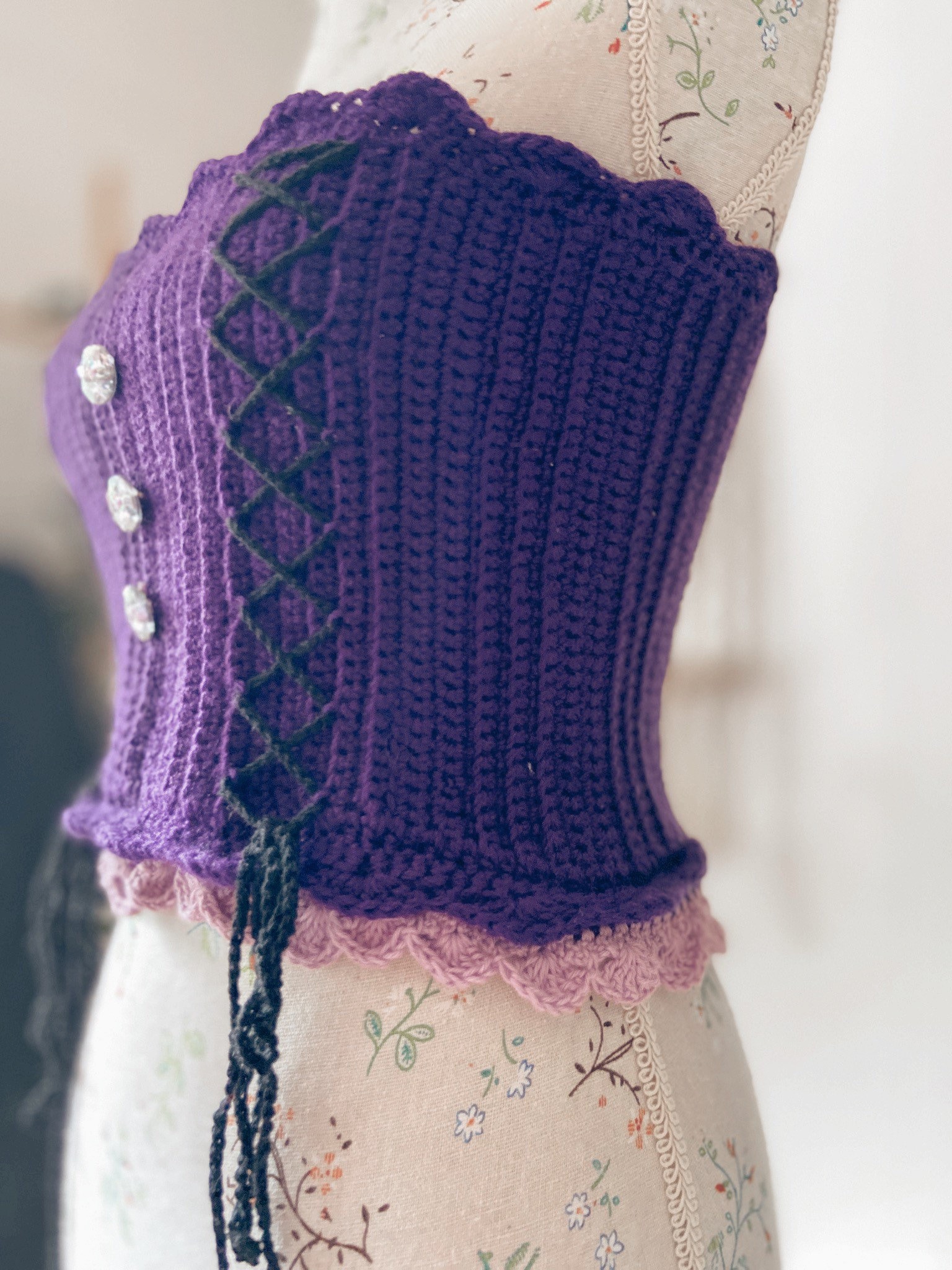 CROCHET PATTERN: Bella Corset Crochet Top - Etsy