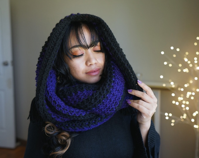Crochet: "wednesday Addams/enids Sinclair" Inspired Crochet Snood ...