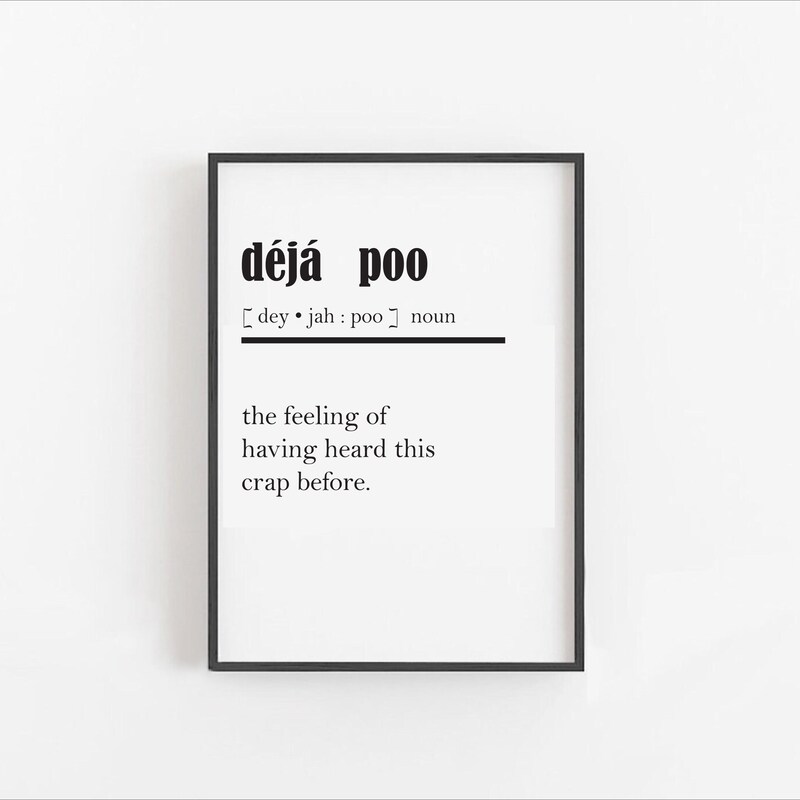 Deja Poo Definition - Etsy