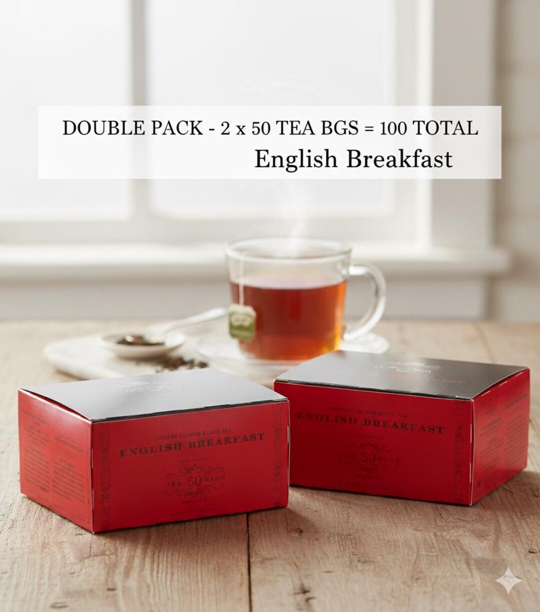 Harney & Sons English Breakfast Tea - Keemun Black Tea Teabags Box of ...