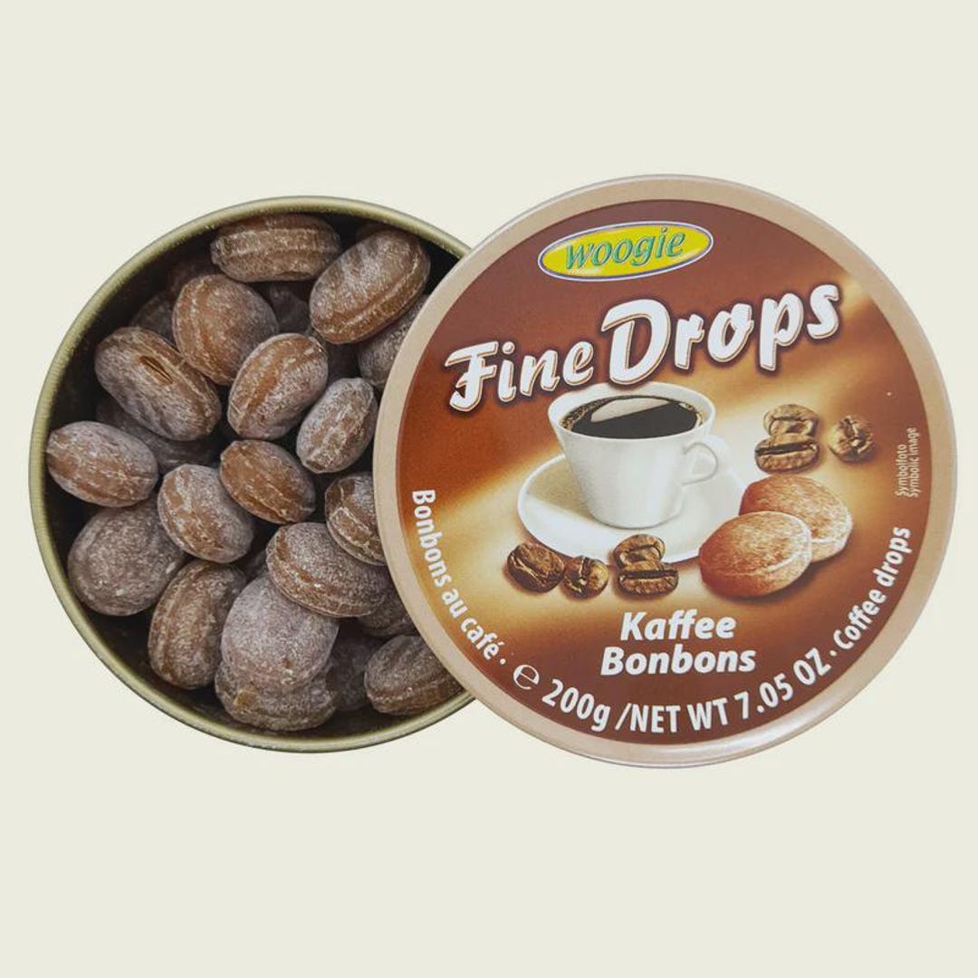 WOOGIE Coffe Flavor German Fine Drops Sanded CANDY Bonbon 175 Gr. - Etsy