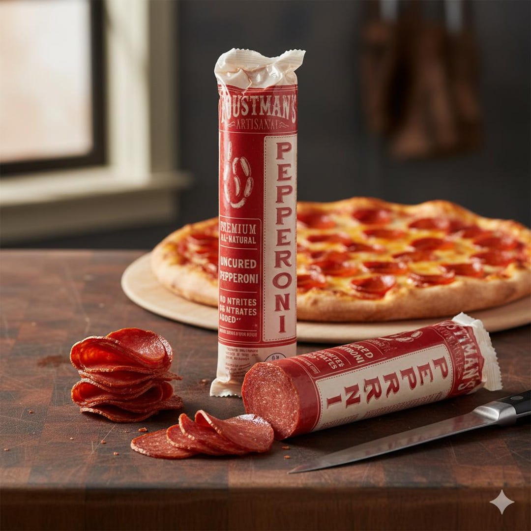 Foustman's Pepperoni Beef and Pork Artisanal Nitrate-free Keto ...