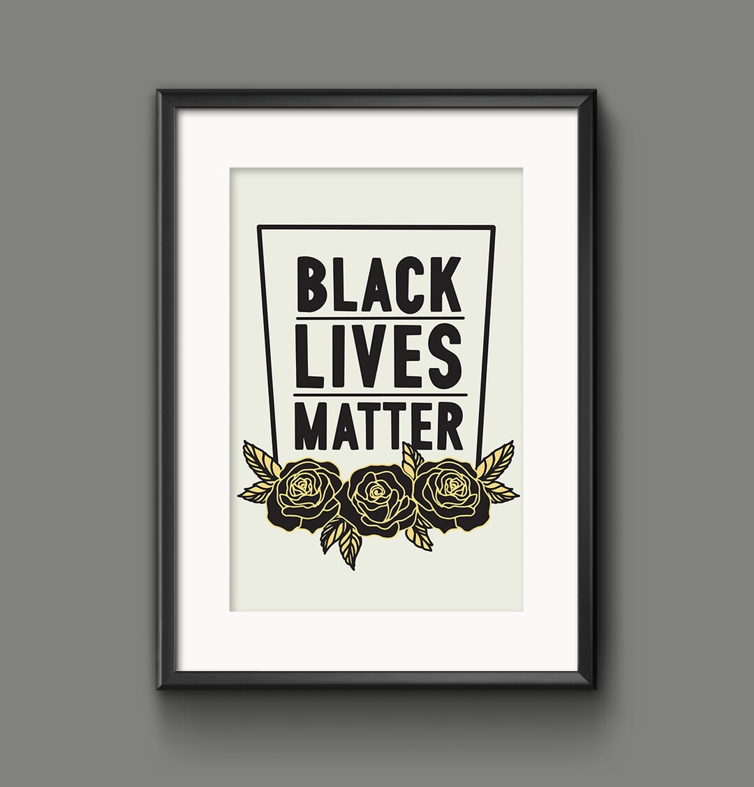Black Lives Matter Poster Printable Wall Art - Etsy