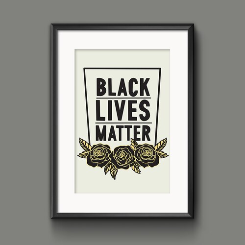Black Lives Matter Downloadable Print BLM Protest Poster - Etsy