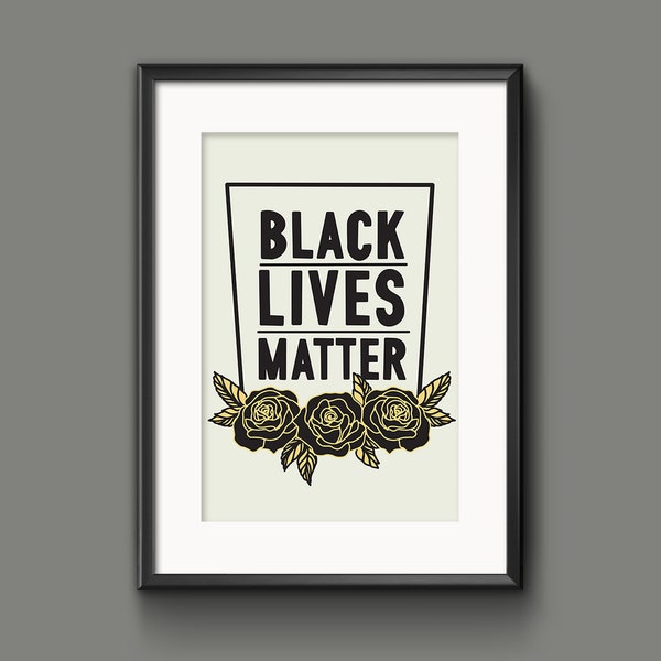 Black Lives Matter Poster - Etsy