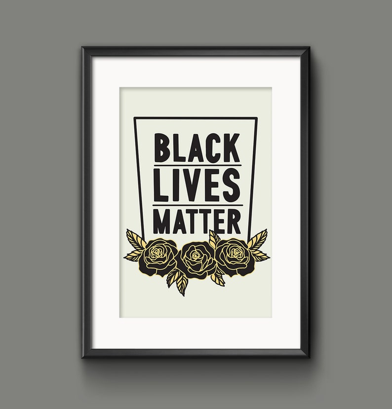 Black Lives Matter Poster Printable Wall Art - Etsy