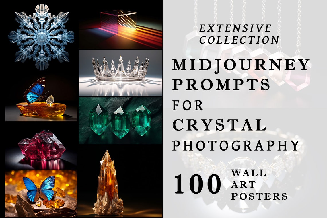 Ultimate Midjourney Prompts for Crystal Photography and 100 Wall Art ...