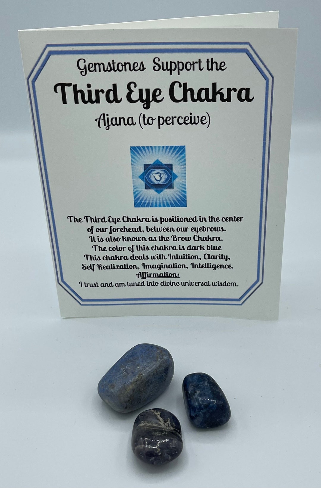 Third Eye Chakra Gemstone Kit - Etsy