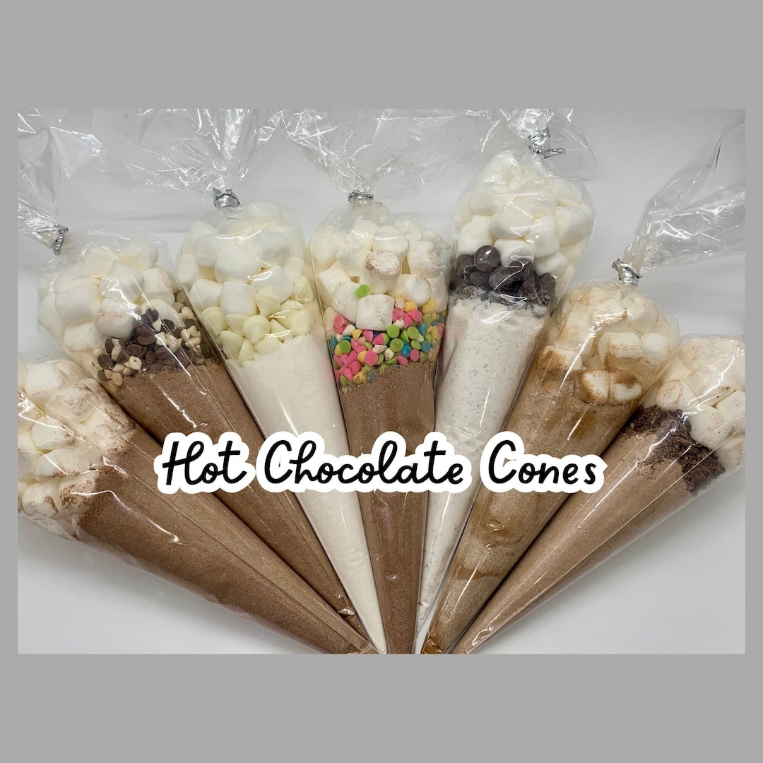 Gourmet Hot Chocolate Cones, Hot Chocolate Favors, Hot Chocolate Gift ...