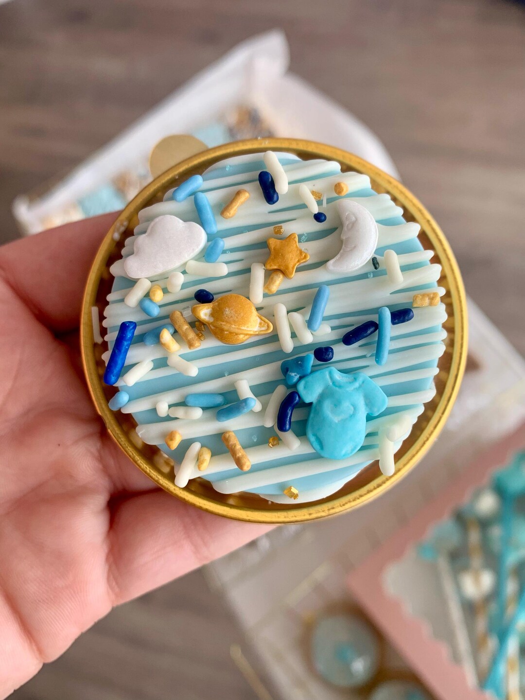 Over the Moon Baby Oreos, Baby Shower Favors, Over the Moon Baby Shower ...