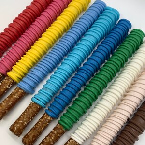 PYO Pretzel Color, Custom Chocolate Covered Pretzels, Chocolate Covered ...