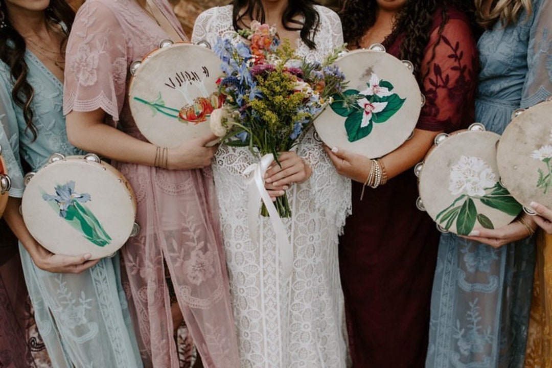 Custom Bridal Tambourines - Etsy