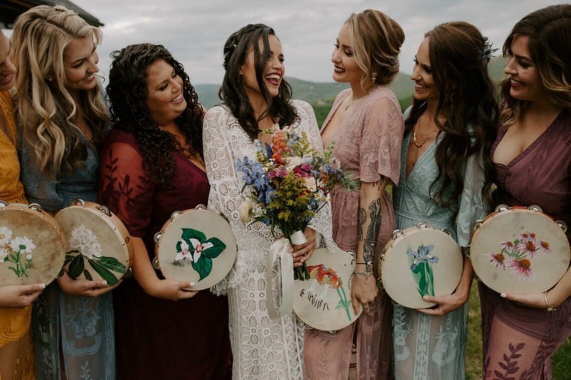 Custom Bridal Tambourines - Etsy