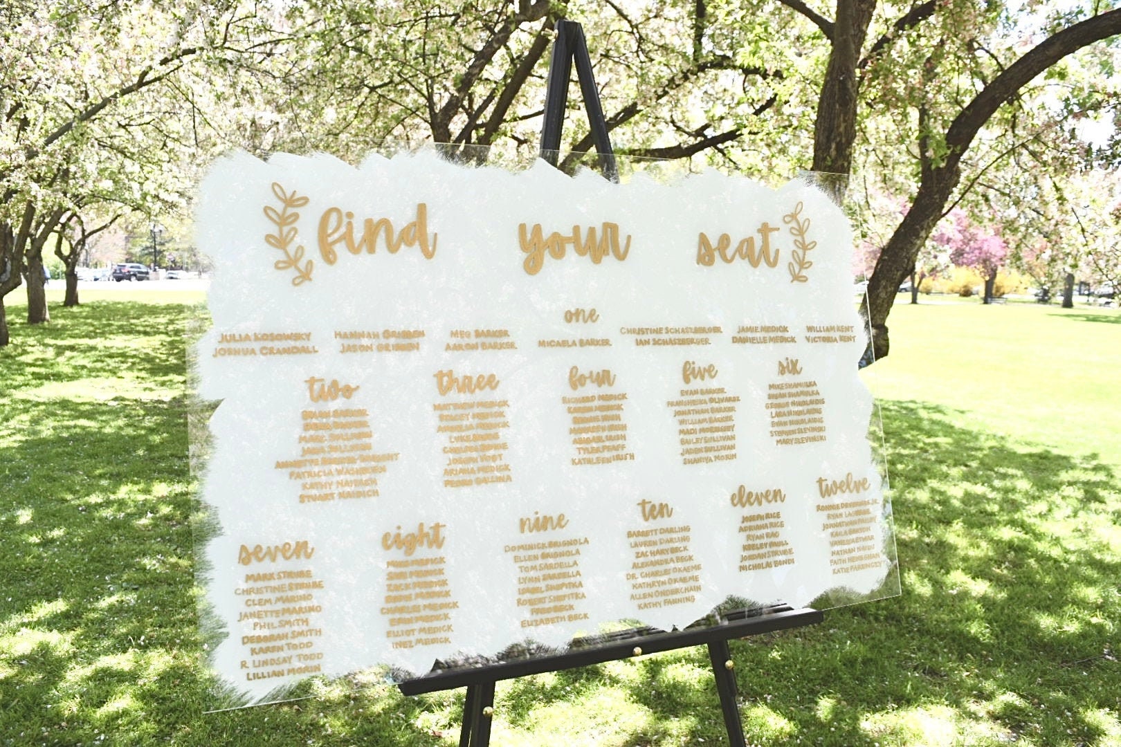 Wedding Seating Chart Sign - Etsy