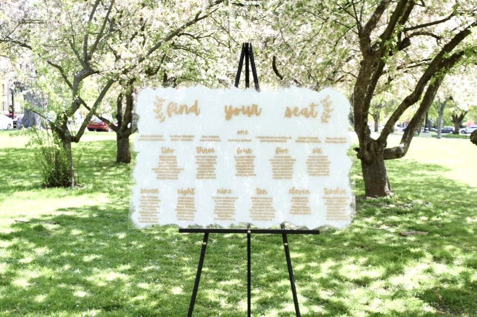 Wedding Seating Chart Sign - Etsy