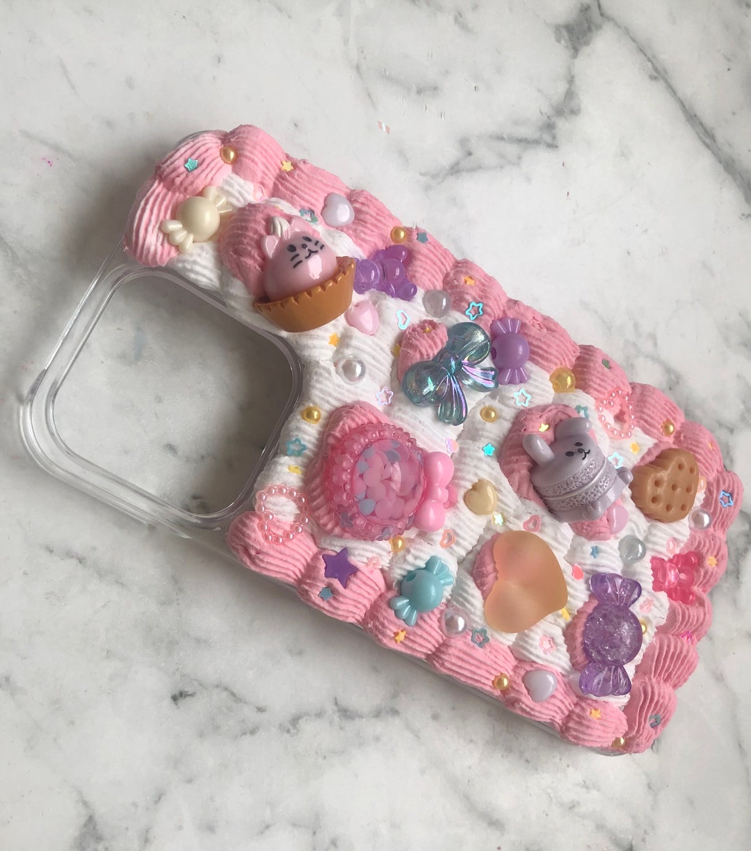 Pastel Pink Cake Cream Decoden Phone Case Iphone - Etsy