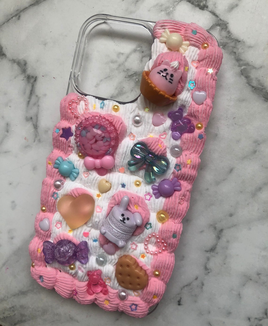 Pastel Pink Cake Cream Decoden Phone Case iPhone - Etsy