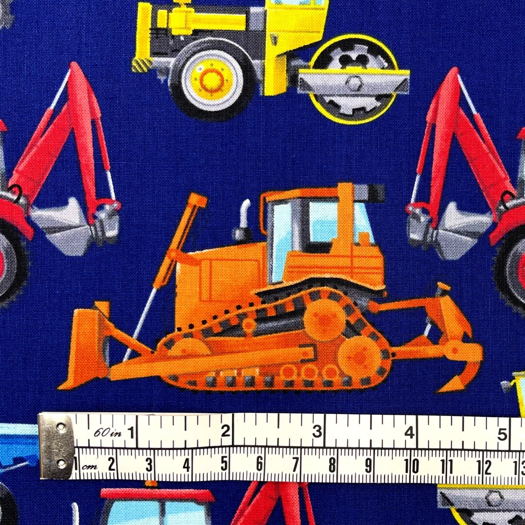 Construction Fabric Truck Vehicles Quilting 100% Cotton Fabric - Etsy