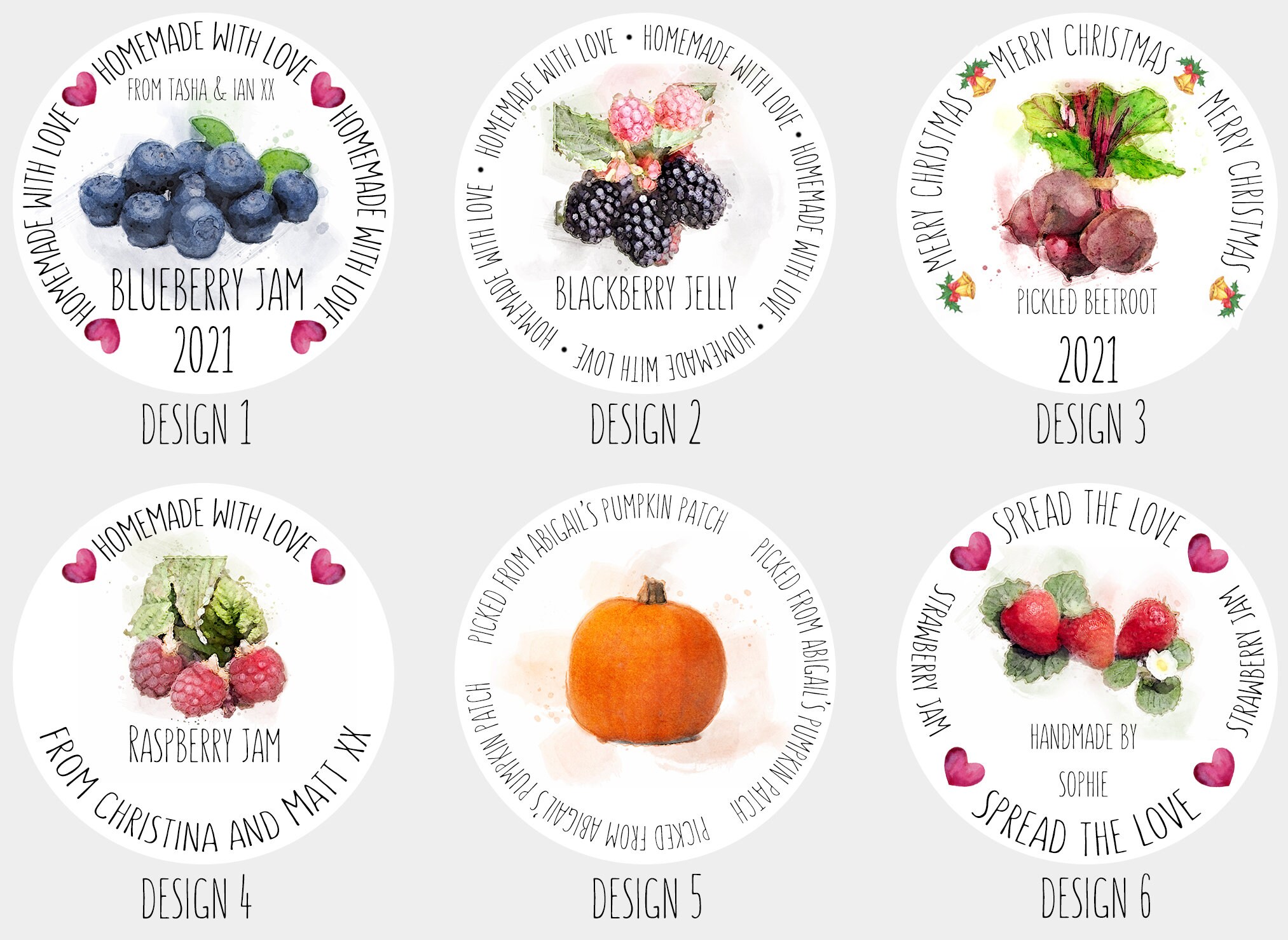 Custom Jar Labels Personalised Preserve Stickers Printed - Etsy