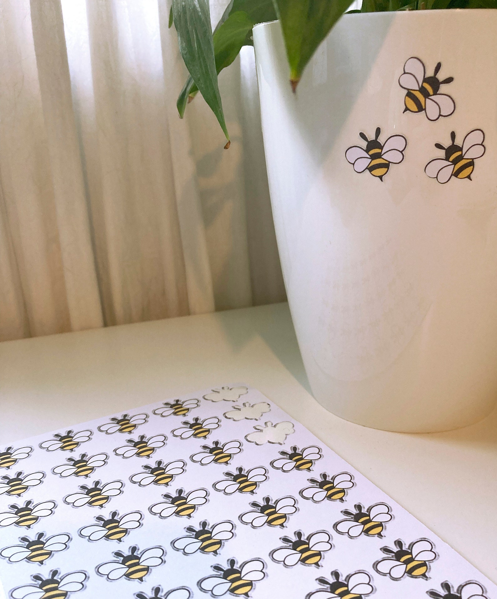 SMALL Cute Tiny Bee Stickers | Bee Lover Gift | Bee Sticker Sheet ...