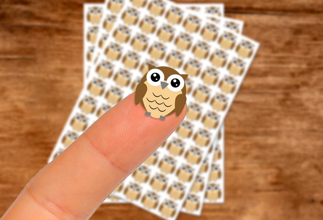 Cute Tiny Owl Stickers Owl Lover Gift Laptop & Phone Case Stickers ...