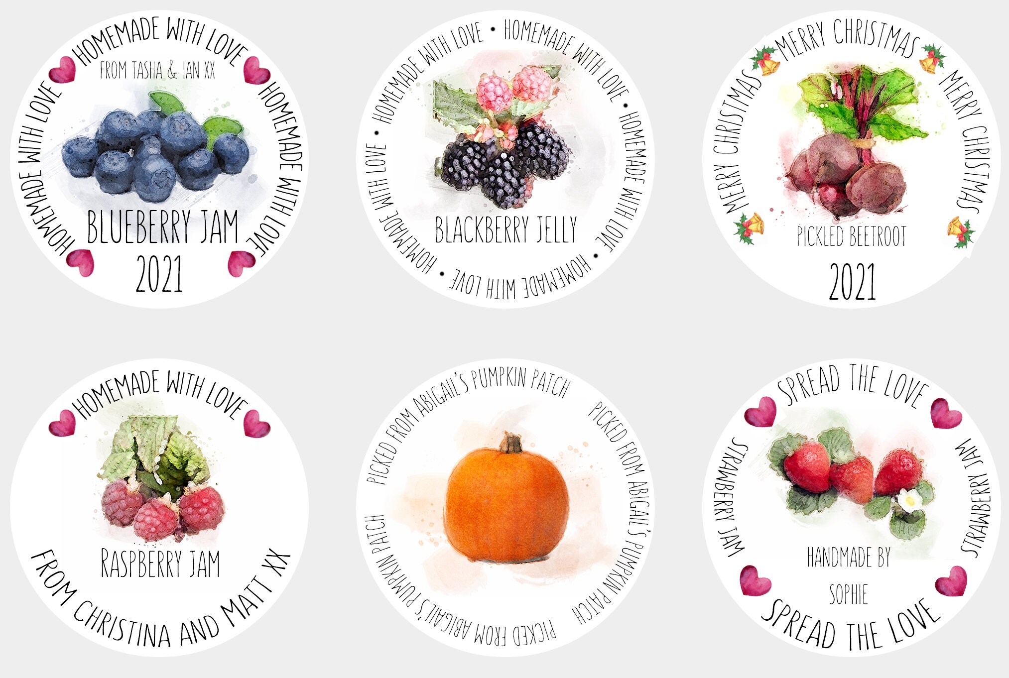 Custom Jar Labels Personalised Preserve Stickers Printed - Etsy