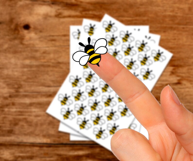 MEDIUM SIZE Cute Tiny Bee Stickers Bee Lover Gift Bee - Etsy