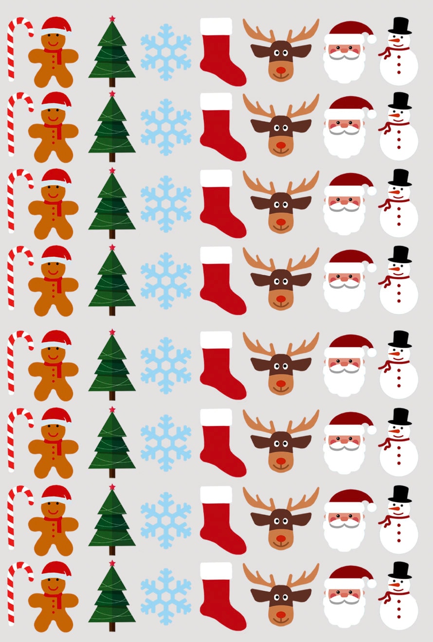 Tiny Christmas Stickers | Stickers for Christmas Packaging | Small ...