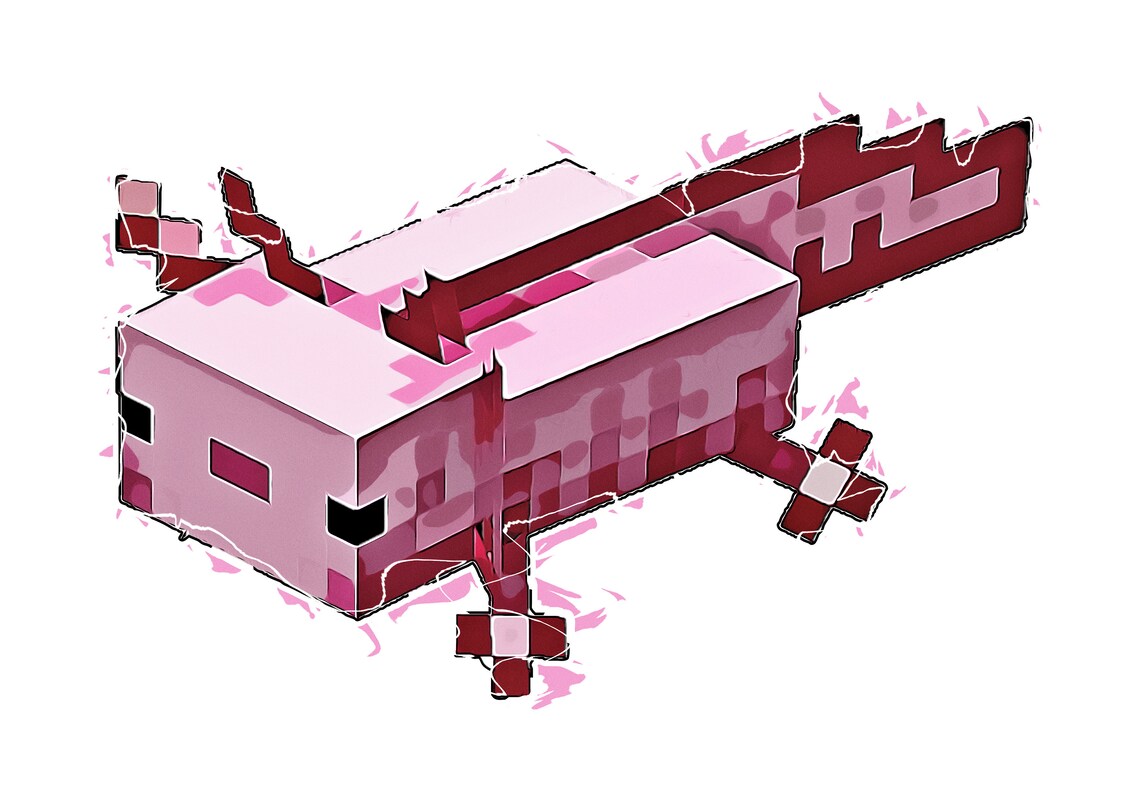 Minecraft Axolotl Draw