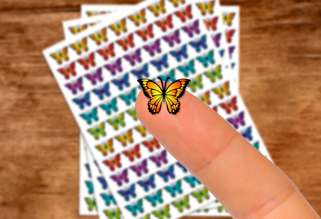 Cute Tiny Butterfly Stickers Butterfly Lover Gift Laptop & Phone Case ...