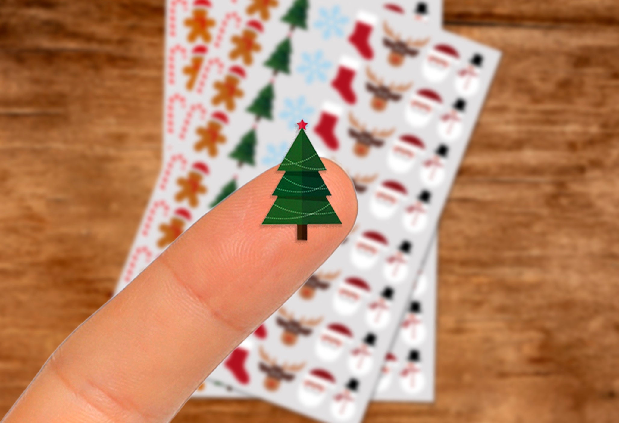 Tiny Christmas Stickers | Stickers for Christmas Packaging | Small ...