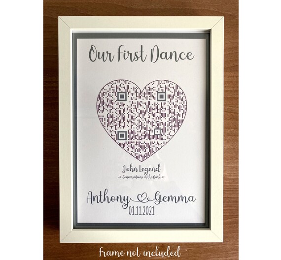 Custom Song Print Spotify QR Code Our Song Gift | Etsy