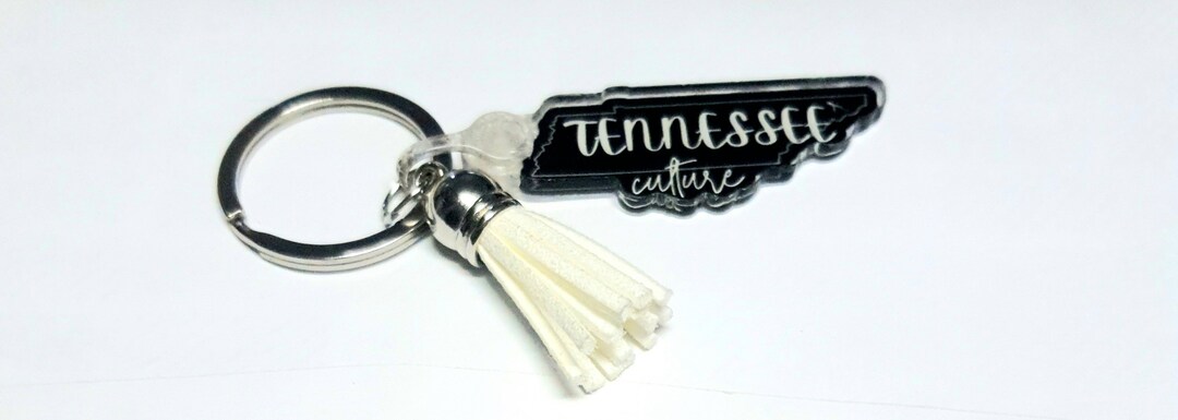 Tennessee Novelty Souvenir Black Keychains With Tassel - Etsy