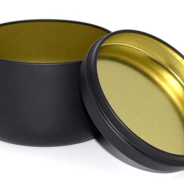 Black Metal Tin - Etsy