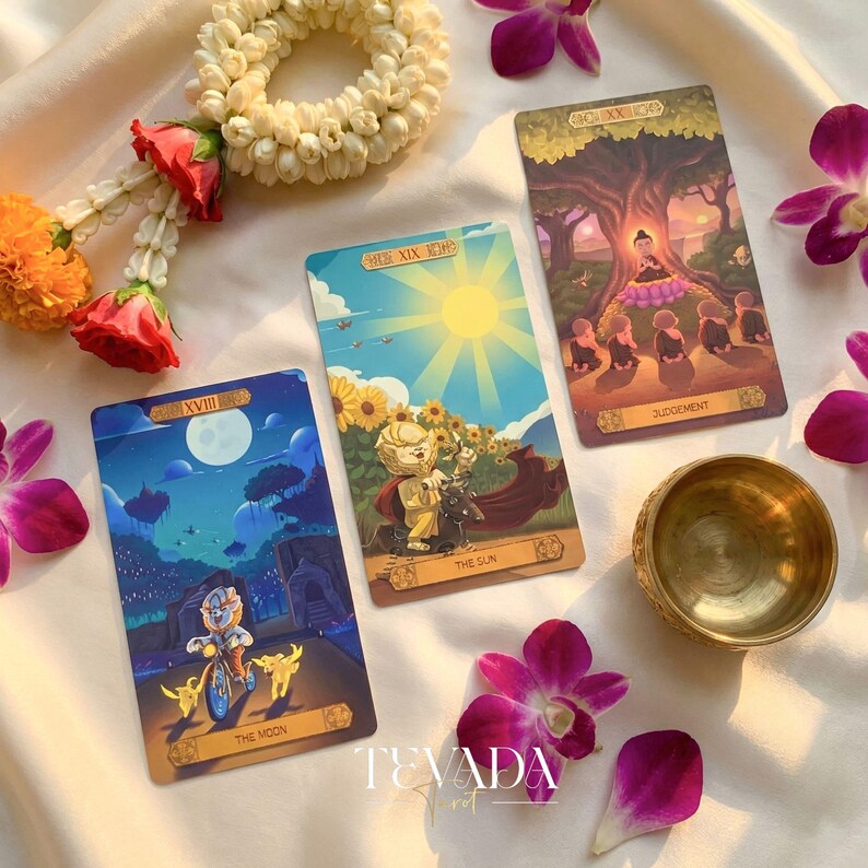 Journey to the Golden Realm Tarot: Myanmar Mythology Intuitive Healing ...