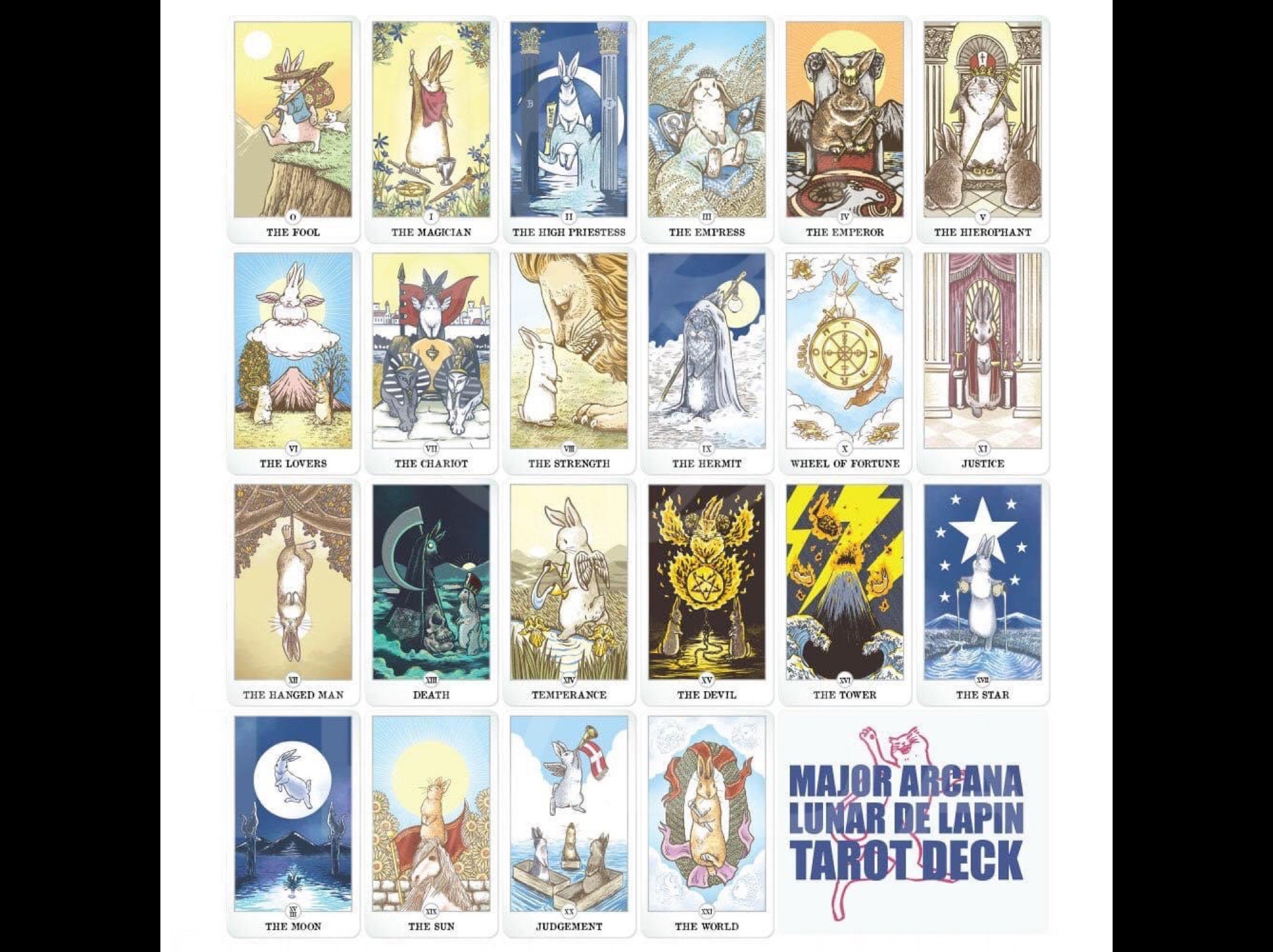 Rabbit Tarot Deck Lunalapin Tarot Cards Rabbit Tarot | Etsy