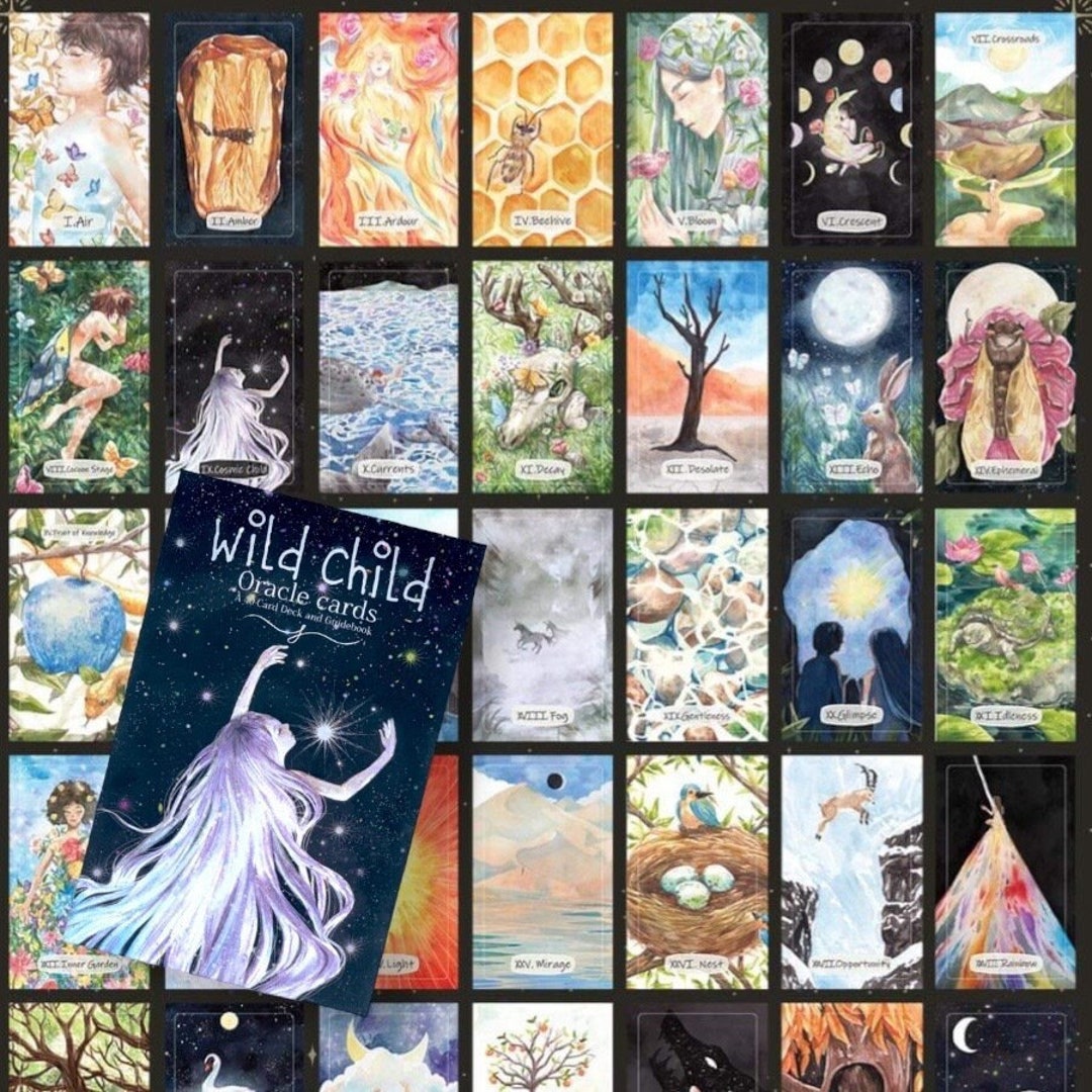 Wild Child Oracle II Intuitive Watercolor Insight Card Spiritual ...