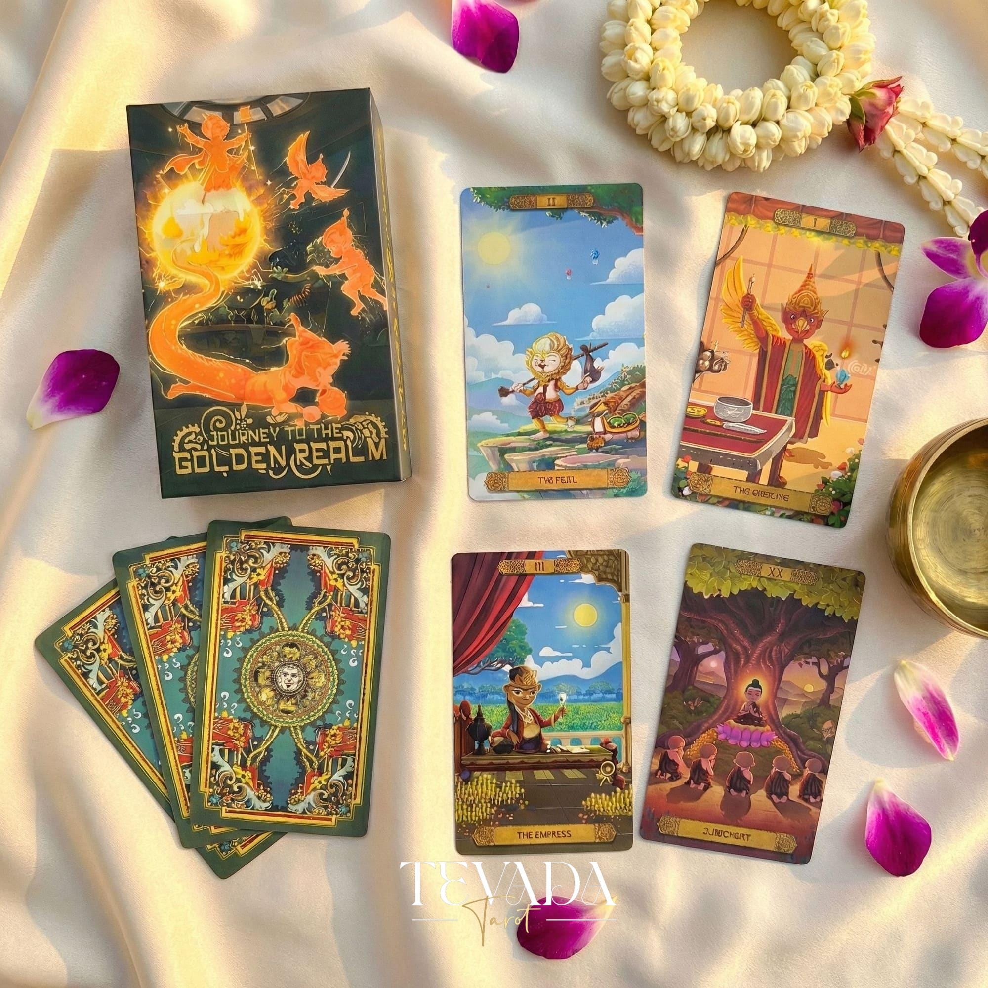 Journey to the Golden Realm Tarot: Myanmar Mythology Intuitive Healing ...