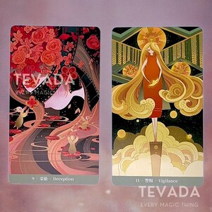 Glimmer Enlightenment Cards-asian Style Mythology 36 Cards Oracle Deck ...