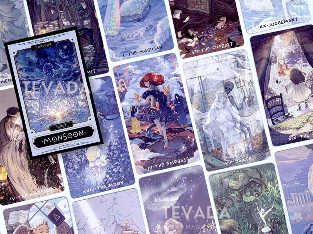 Monsoon Tarot Edición Limitada / Baraja de Tarot Indie única para ...