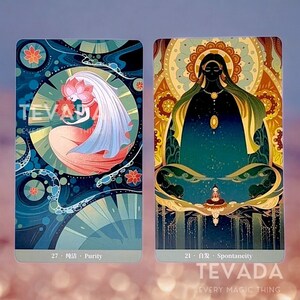 Glimmer Enlightenment Cards-asian Style Mythology 36 Cards Oracle Deck ...