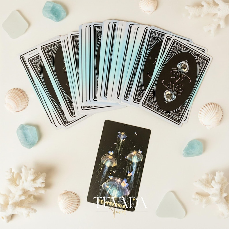 Immortal Jellyfish Tarot: Inner Child Healing Cards Whimsical Cartoon ...