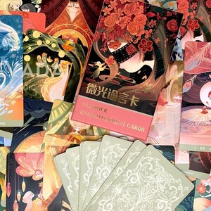 Glimmer Enlightenment Cards-asian Style Mythology 36 Cards Oracle Deck ...
