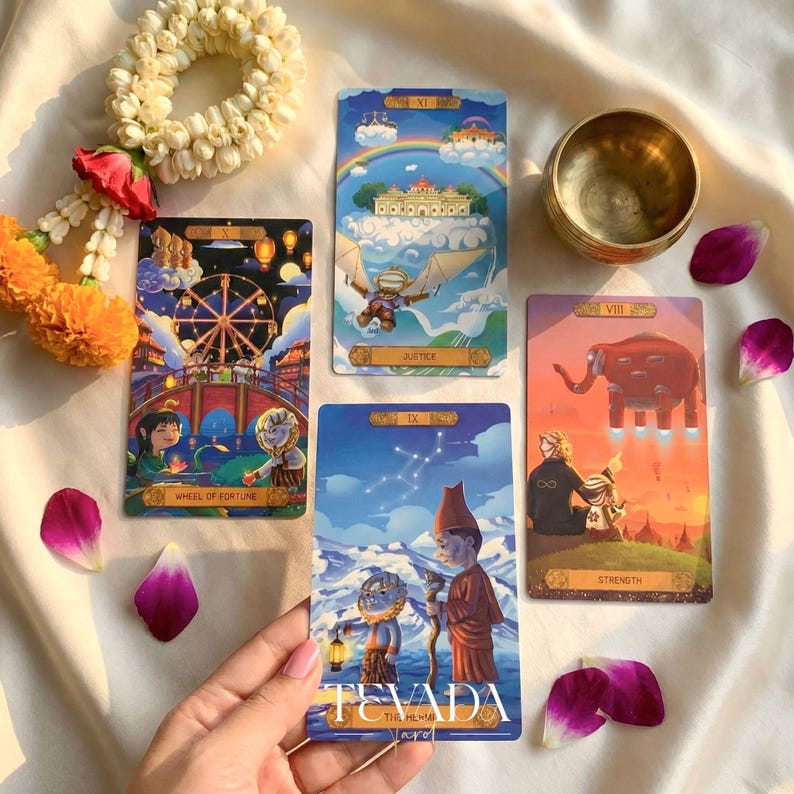 Journey to the Golden Realm Tarot: Myanmar Mythology Intuitive Healing ...
