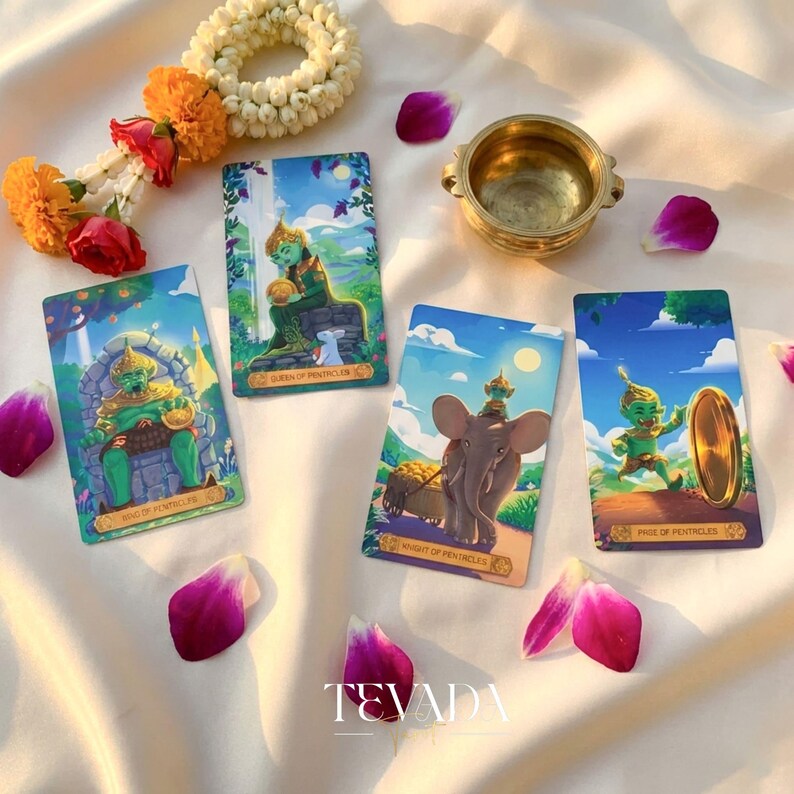 Journey to the Golden Realm Tarot: Myanmar Mythology Intuitive Healing ...