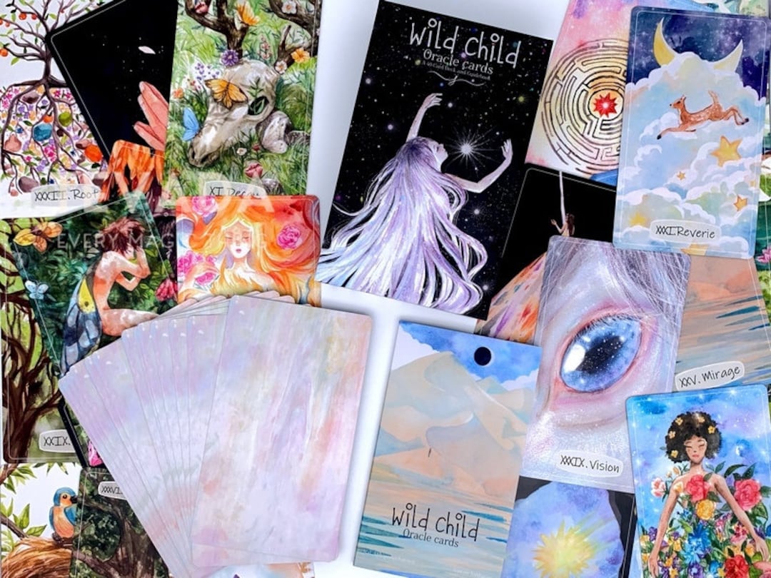 Wild Child Oracle II Intuitive Watercolor Insight Card Spiritual ...