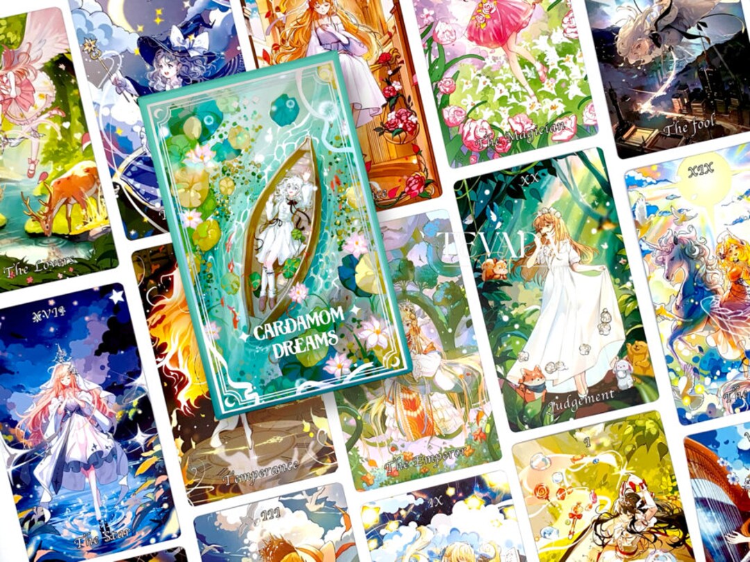 Cardamom Dreams Tarot Deluxe-japanese Style Anime-theme Dreamy Cartoon ...
